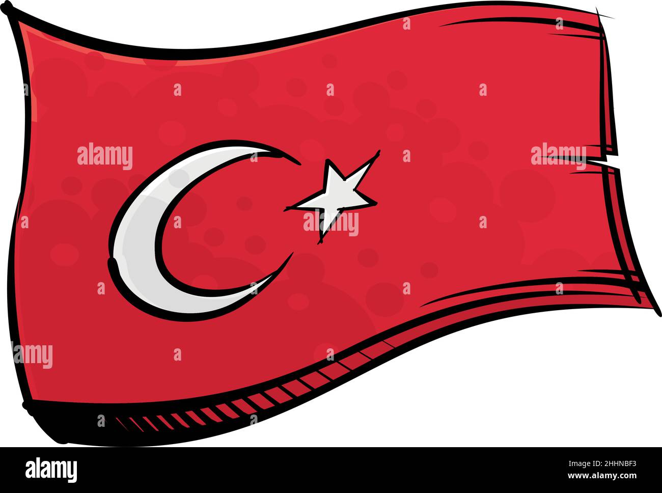 Turkey flag Stock Vector Images - Alamy