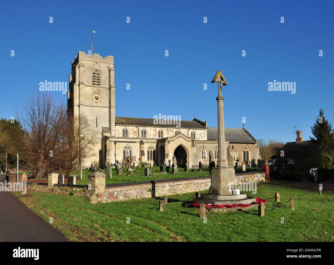 All Saints' Church, Barrington, Cambridgeshire, England, UK Stock Photo ...