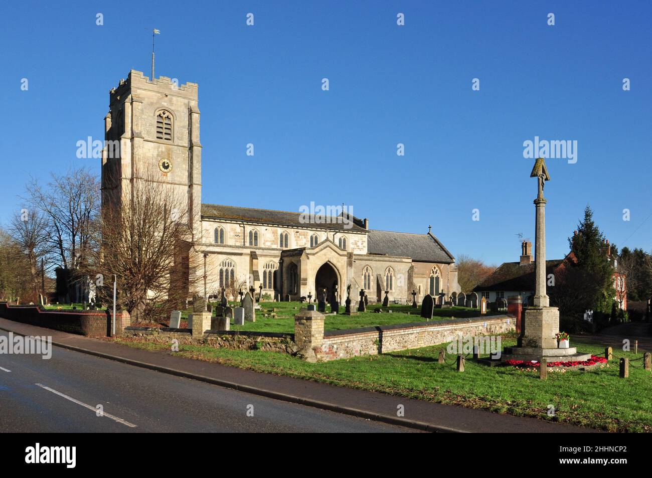 All Saints' Church, Barrington, Cambridgeshire, England, UK Stock Photo ...
