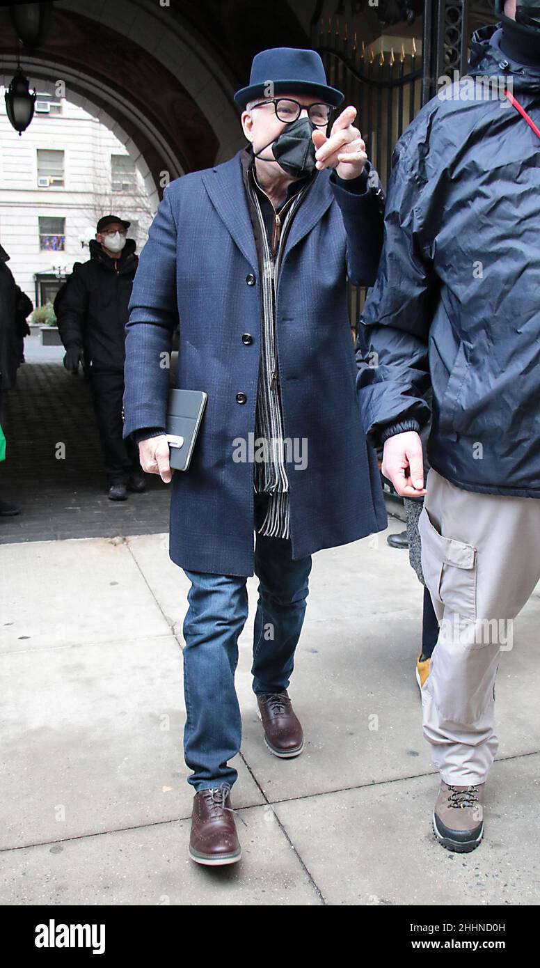New York, NY, USA. 24th Jan, 2022. Steve Martin on the set of season 2 of Only Murders In The ...