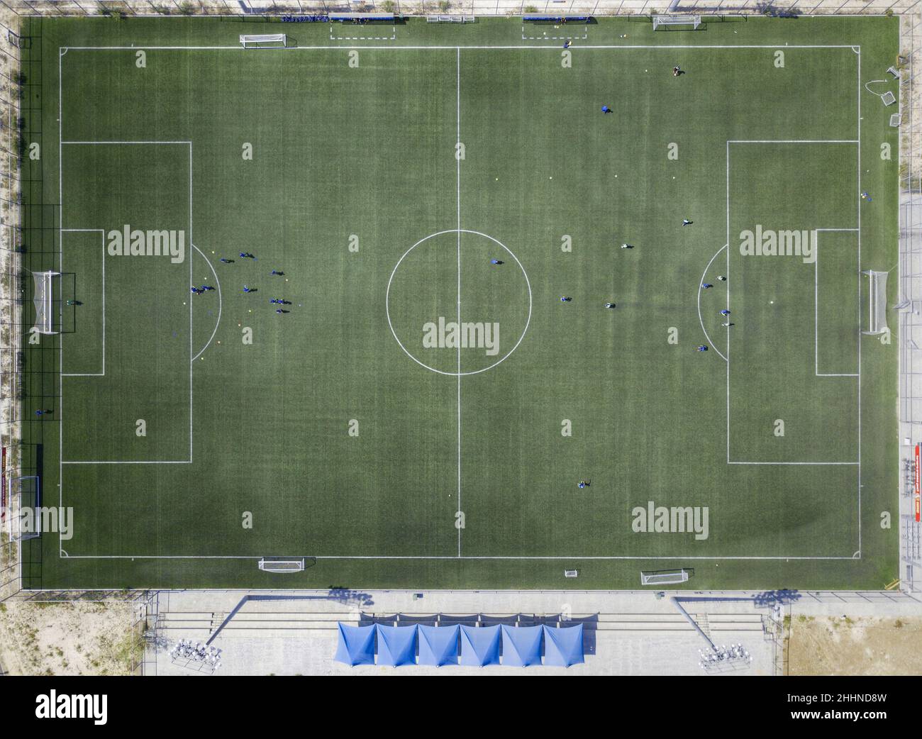 top down view of a soccer field Stock Photo - Alamy