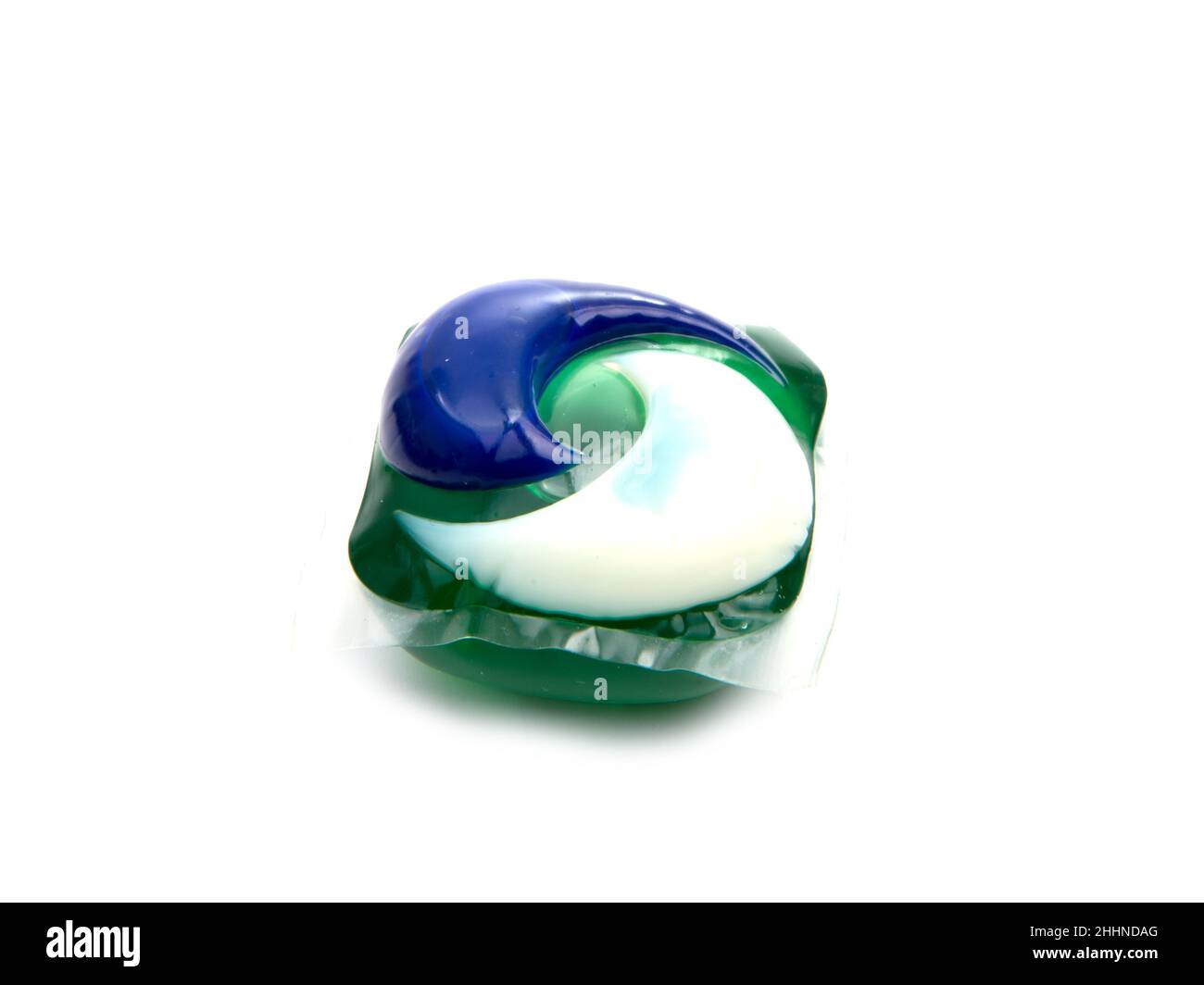 Gel capsule washing powder isolated on the white Stock Photo - Alamy