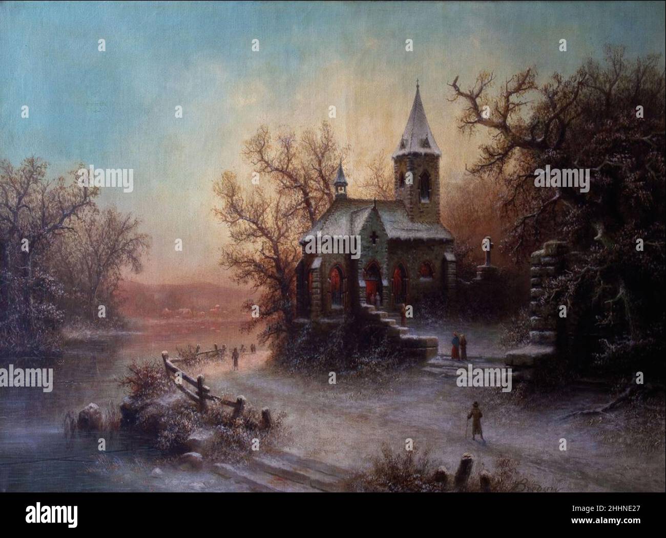 Vintage gothic landscape art Stock Photo - Alamy