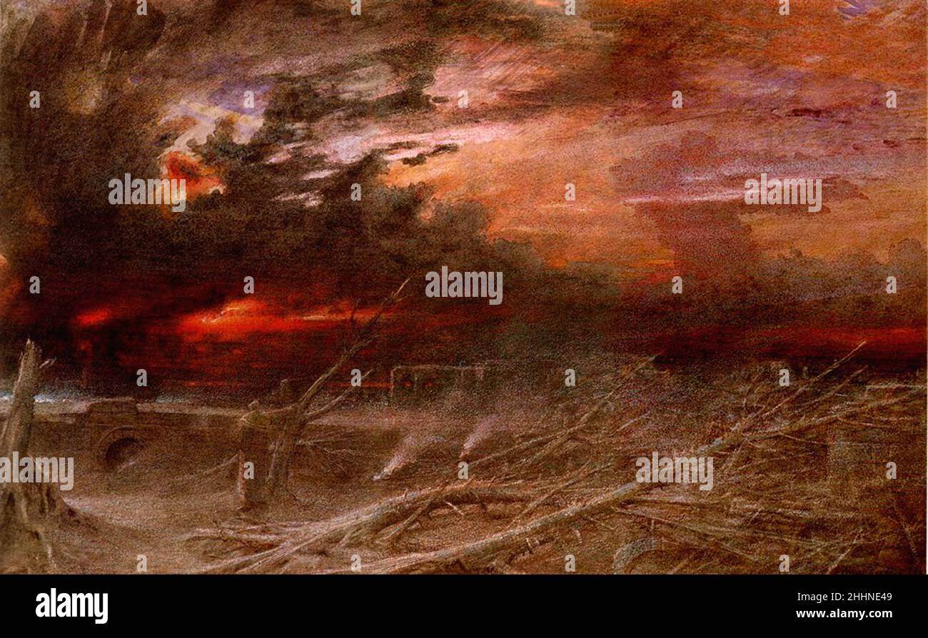 Vintage gothic landscape art Stock Photo - Alamy