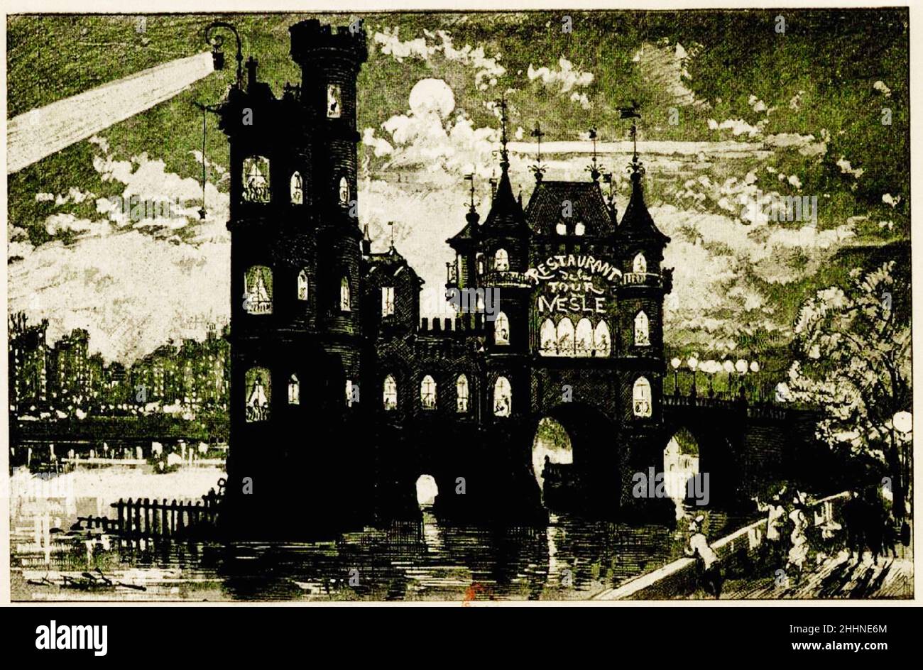 Vintage gothic landscape art Stock Photo - Alamy