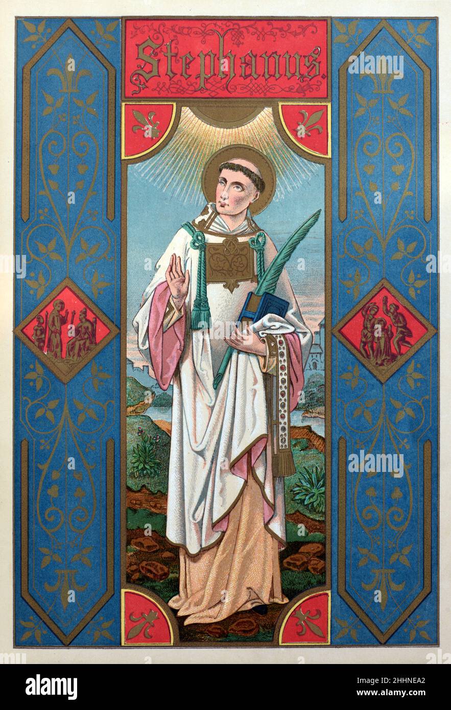 Saint Stephen (c5-c34AD) First Martyr Saint of Christianity with ...