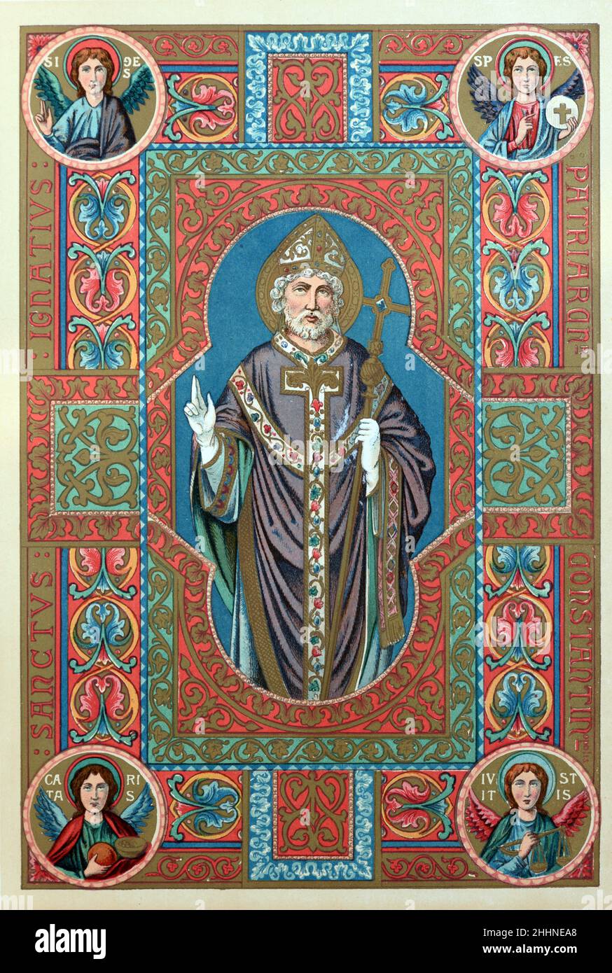 Portrait of Ignatius of Antioch (d. c108/140AD) Bishop or Patriarch of ...