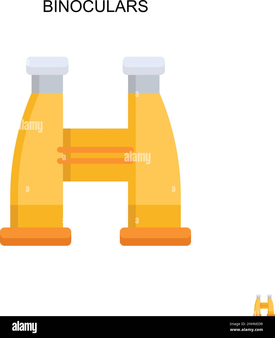 Binoculars Simple vector icon.Perfect color modern pictogram on ...