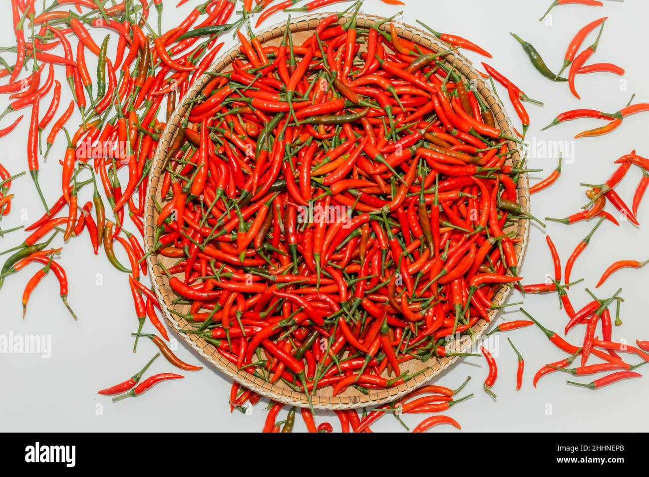 Organic fresh red chili flakes with Thai spices Stock Photo - Alamy