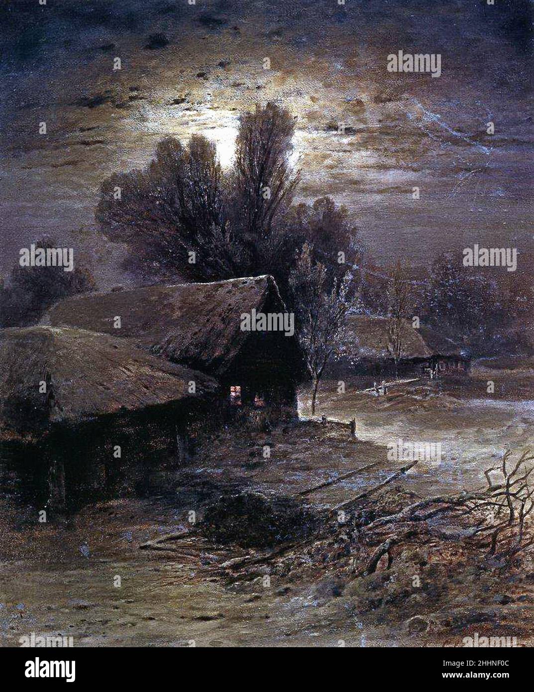 Vintage gothic landscape art Stock Photo - Alamy