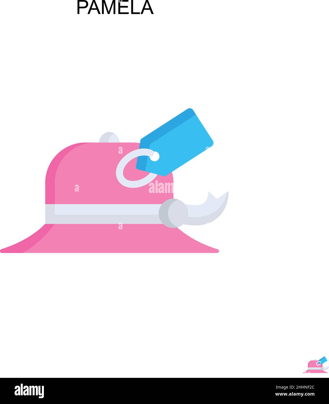 Pamela Simple vector icon.Perfect color modern pictogram on editable ...