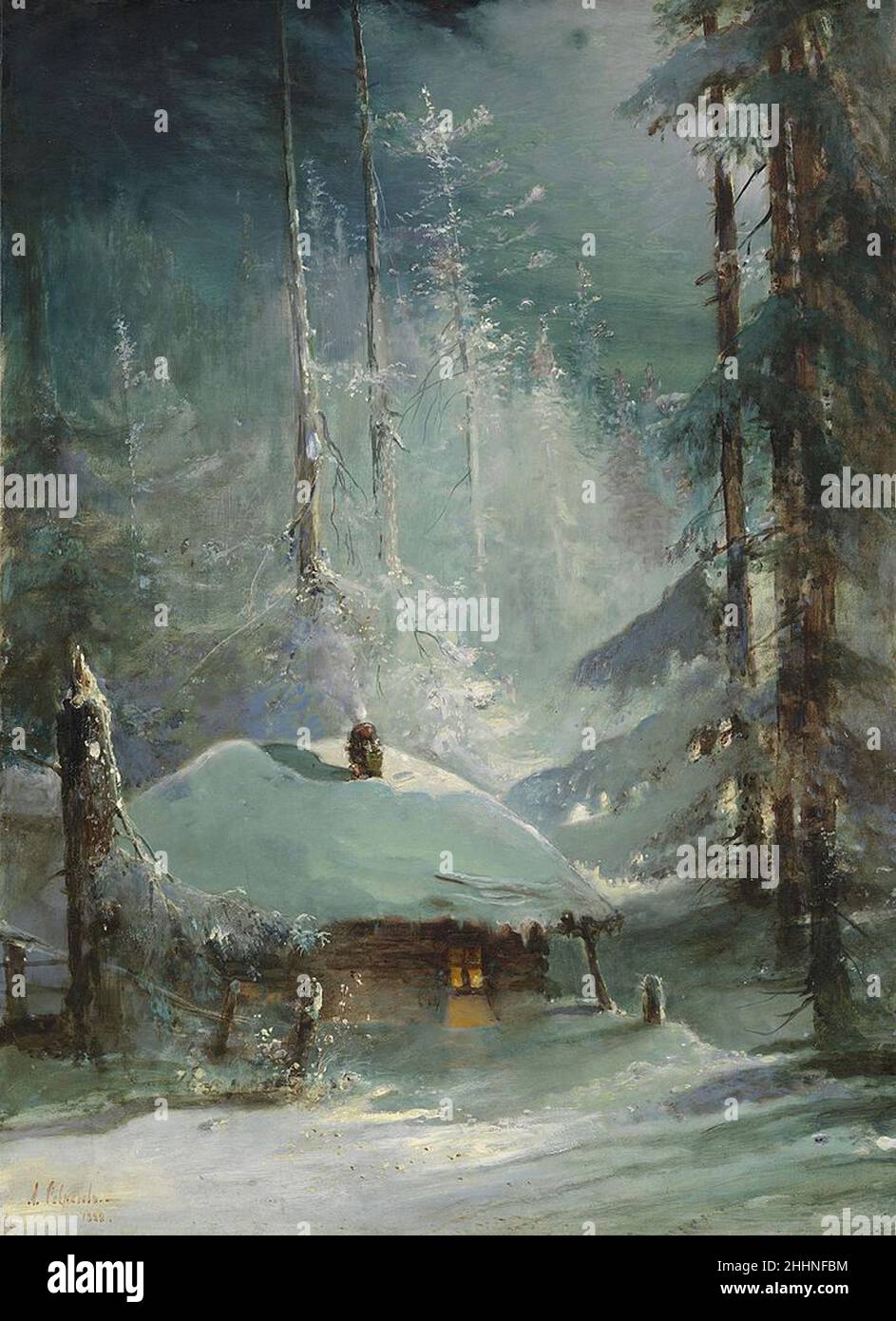 Vintage gothic landscape art Stock Photo - Alamy