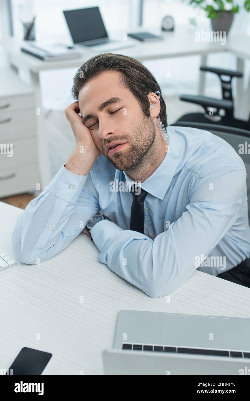 Bored security guard hi-res stock photography and images - Alamy