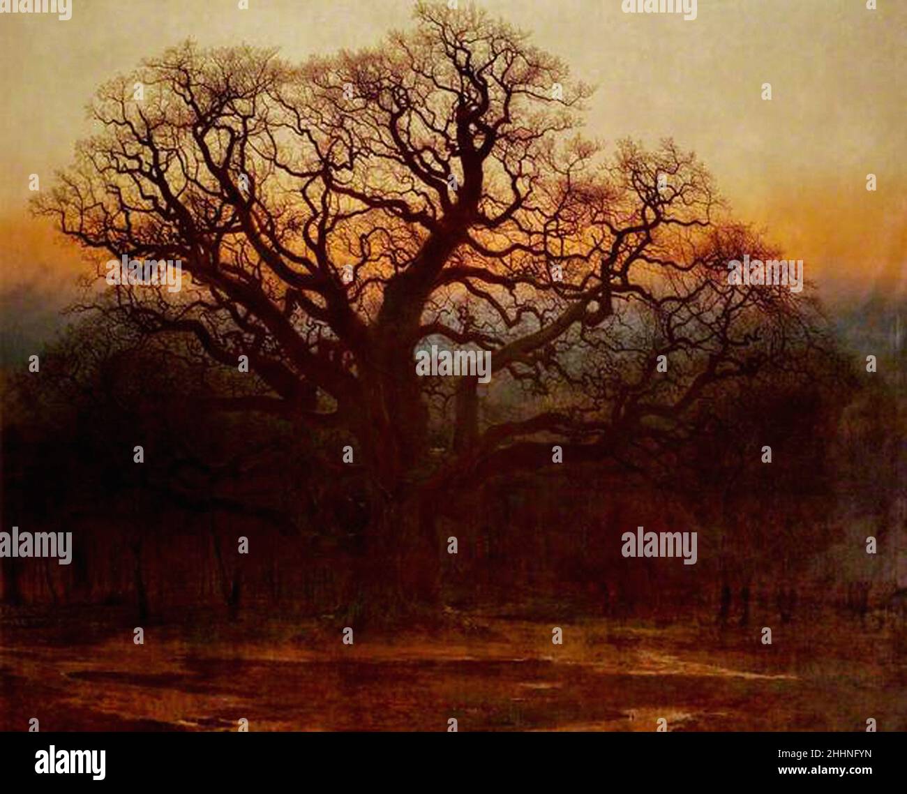 Vintage gothic landscape art Stock Photo - Alamy