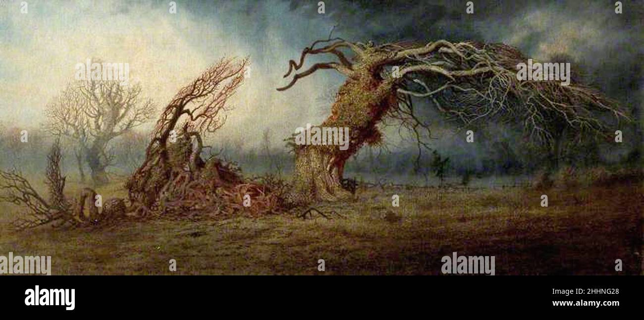 Vintage gothic landscape art Stock Photo - Alamy