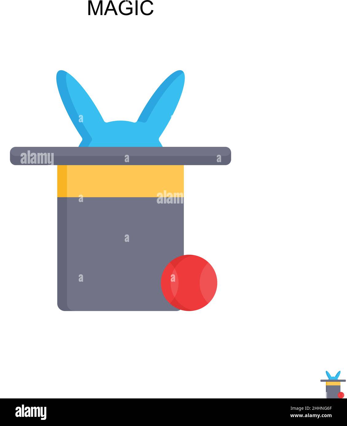 Magic Simple vector icon.Perfect color modern pictogram on editable ...