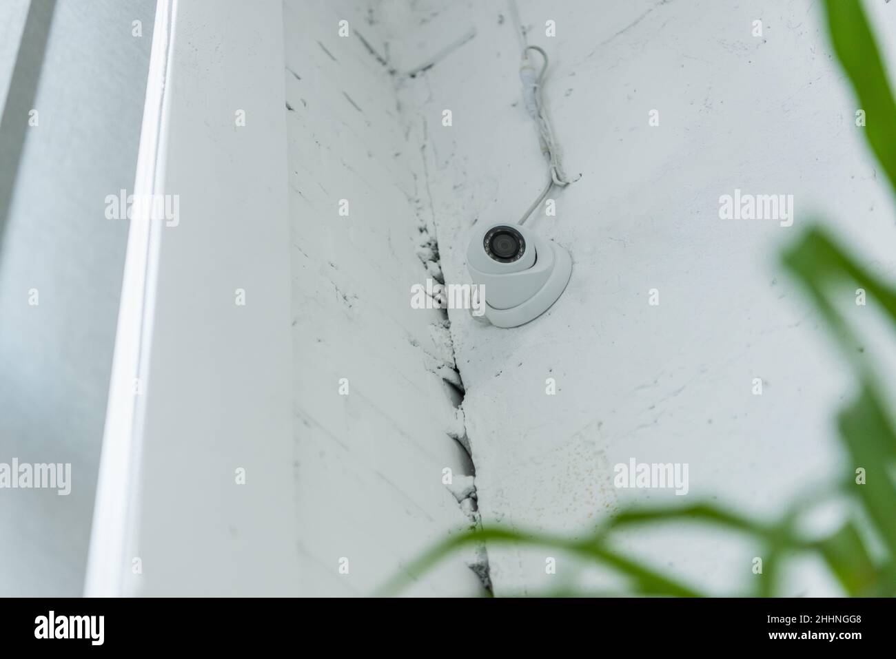 Low angle view cctv camera hi-res stock photography and images - Alamy