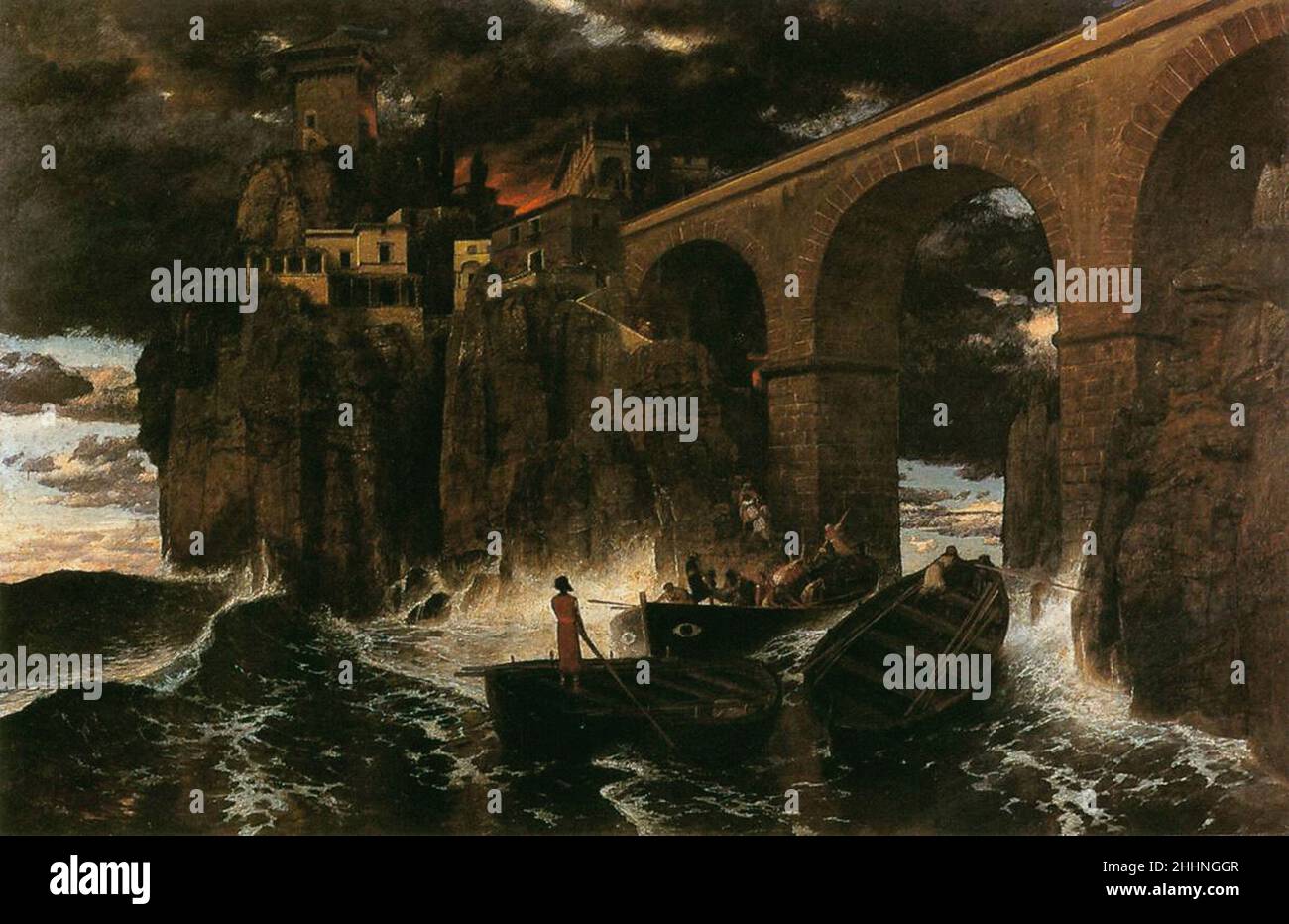 Vintage gothic landscape art Stock Photo - Alamy