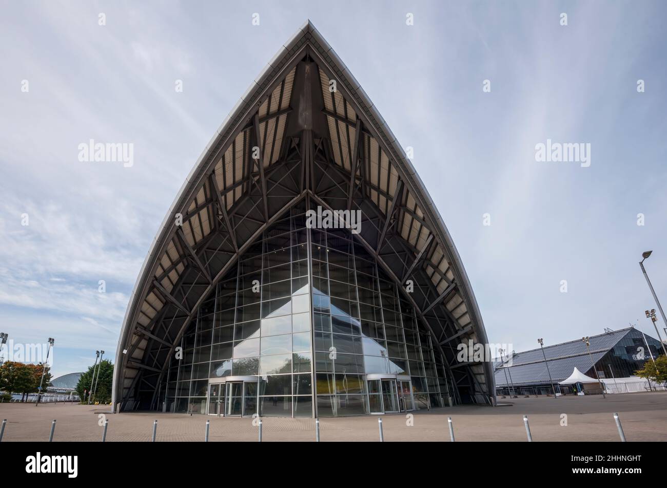 Entrance to SEC Armadillo Exhibition Centre Glasgow Scotland Stock ...