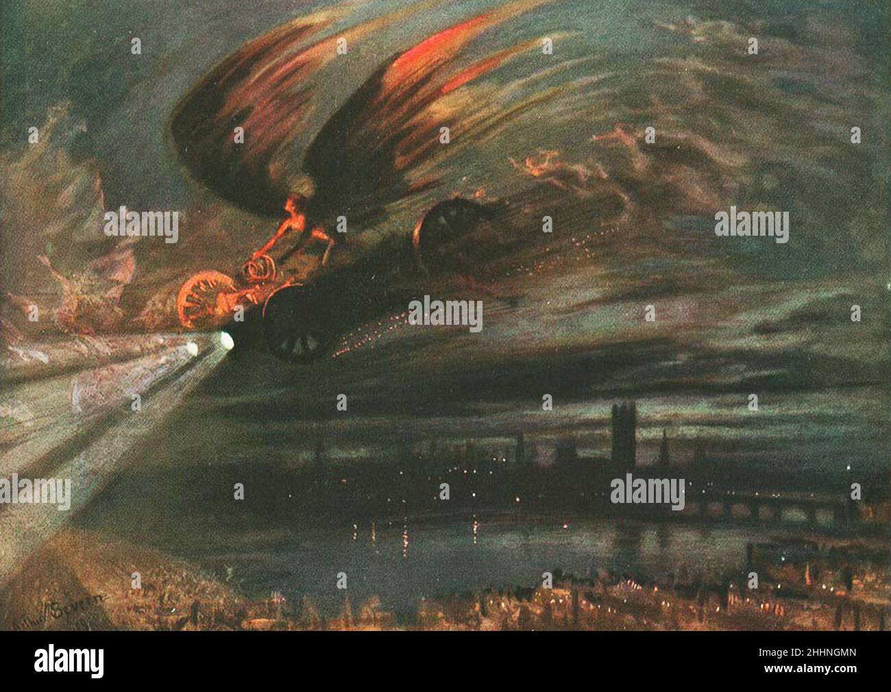 Vintage gothic landscape art Stock Photo - Alamy