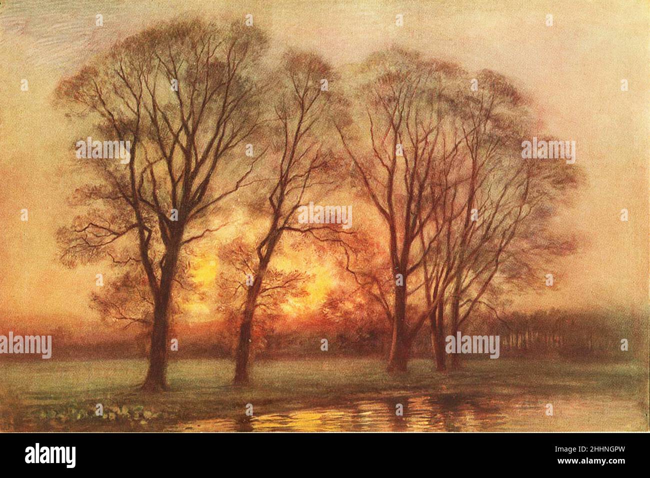 Vintage gothic landscape art Stock Photo - Alamy
