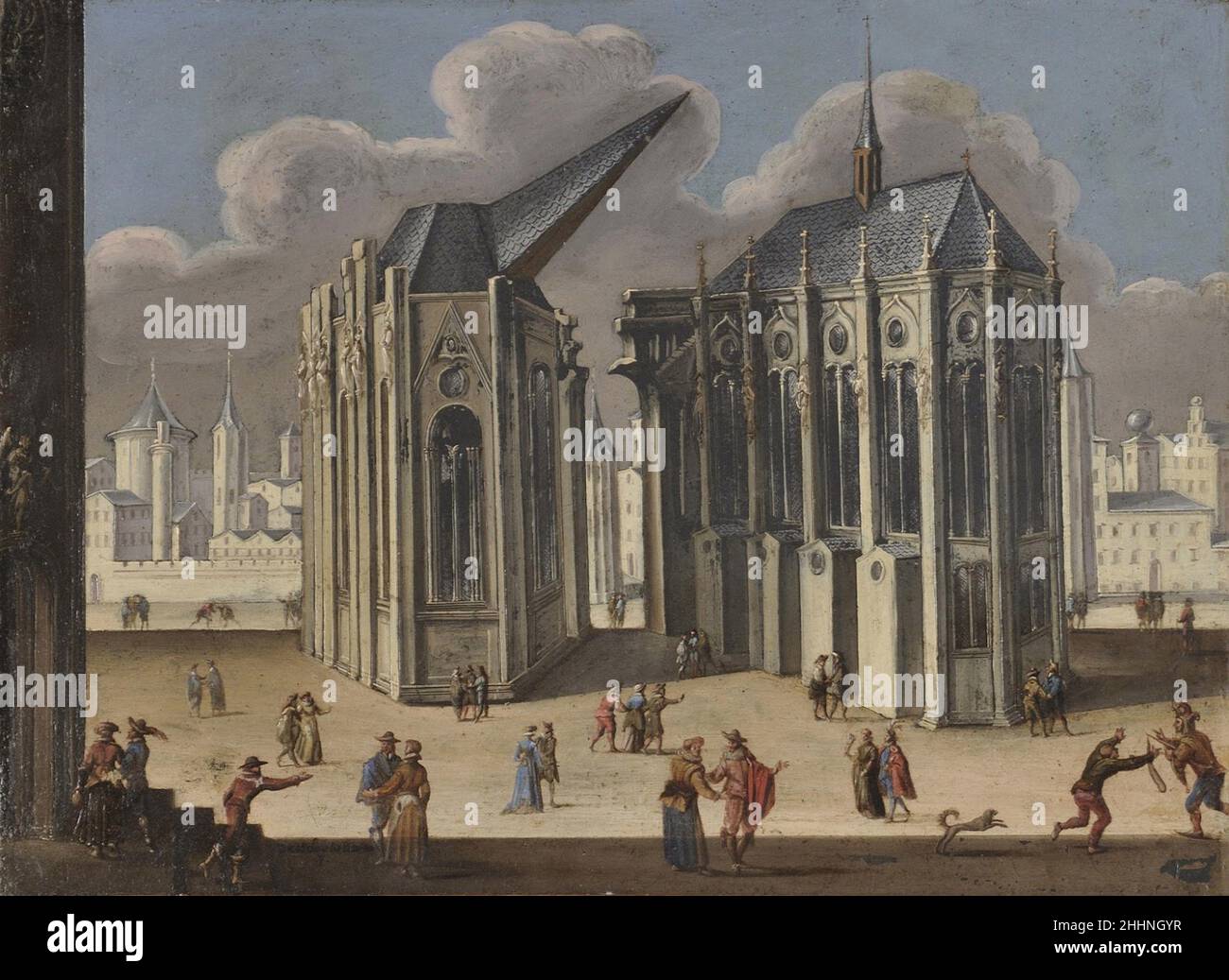 Vintage gothic landscape art Stock Photo - Alamy