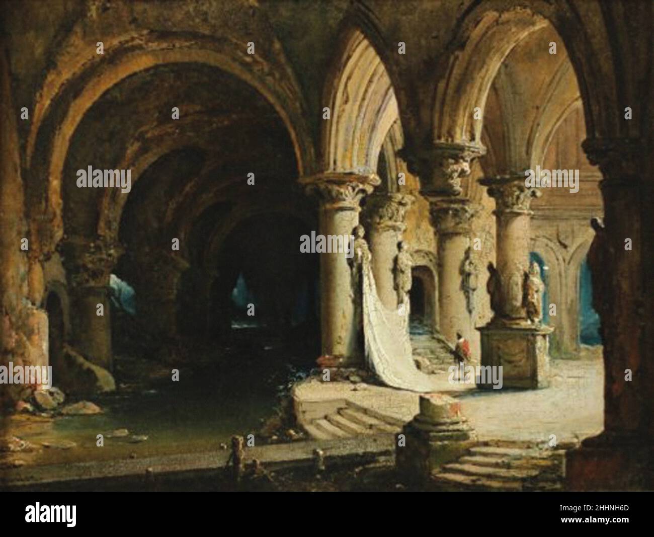 Vintage gothic landscape art Stock Photo - Alamy