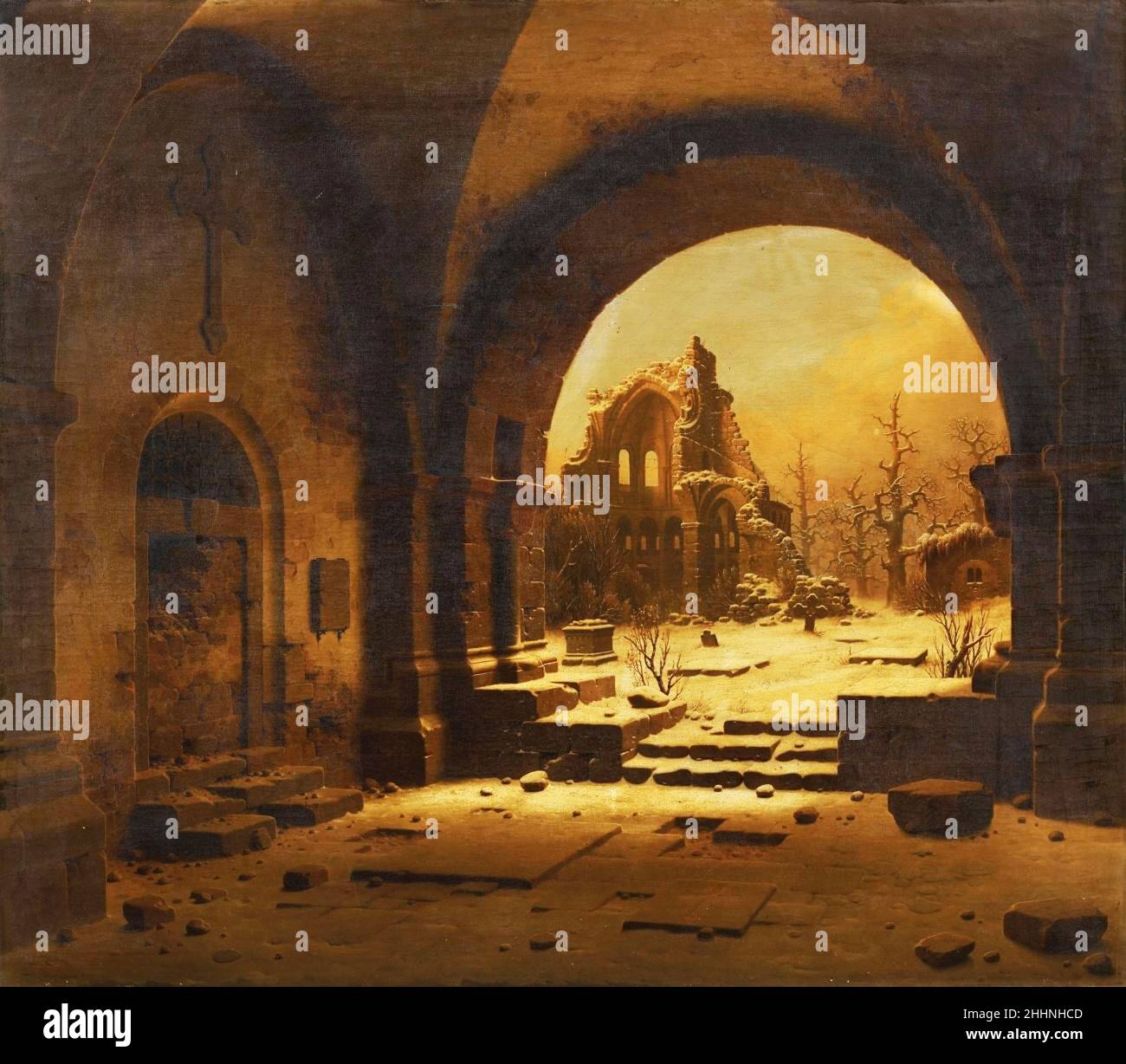 Vintage gothic landscape art Stock Photo - Alamy