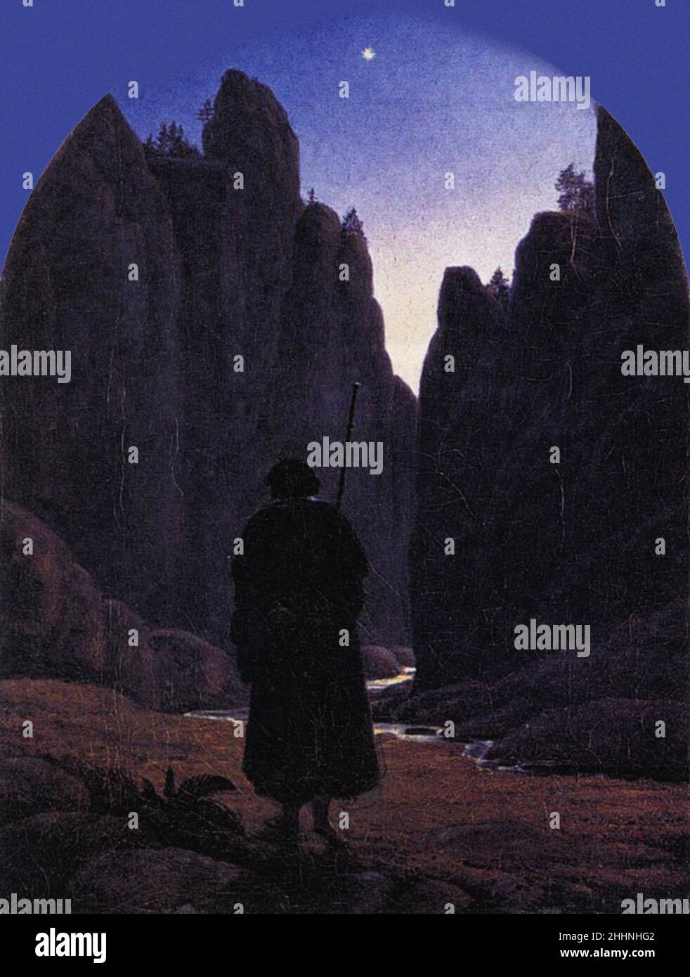 Vintage gothic landscape art Stock Photo - Alamy