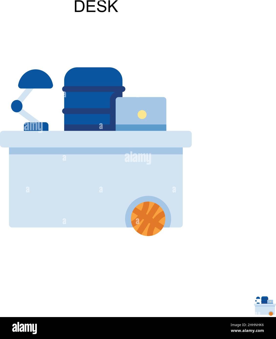 Office interior icons top view Cut Out Stock Images & Pictures - Alamy