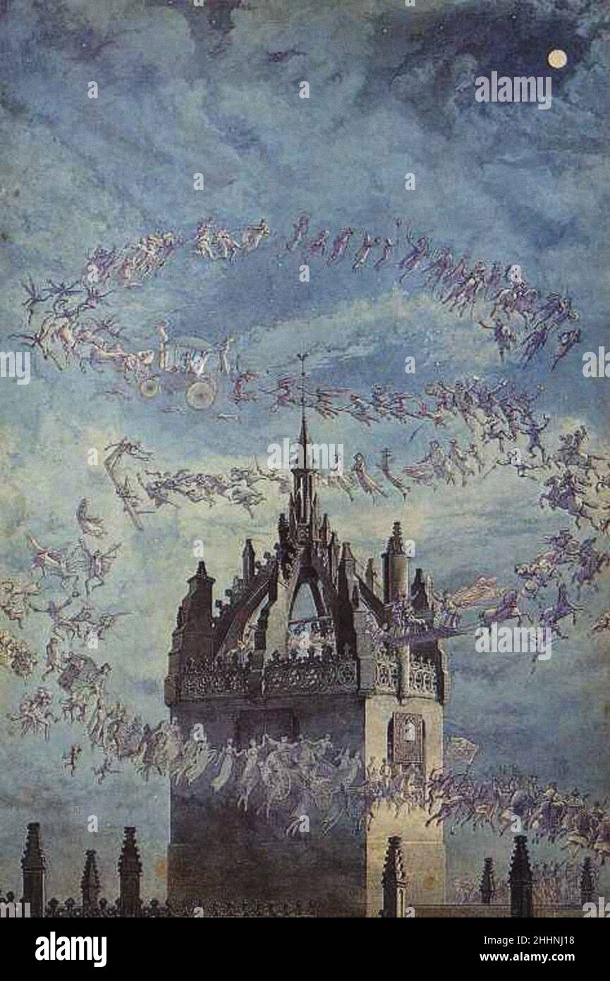 Vintage gothic landscape art Stock Photo - Alamy