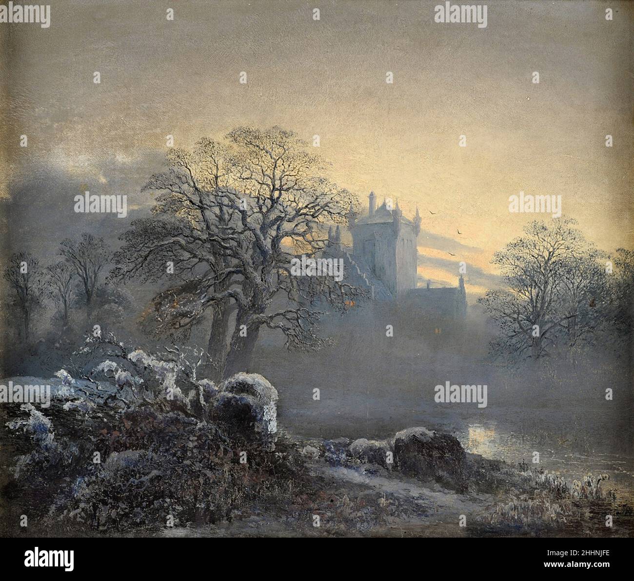 Vintage gothic landscape art Stock Photo - Alamy