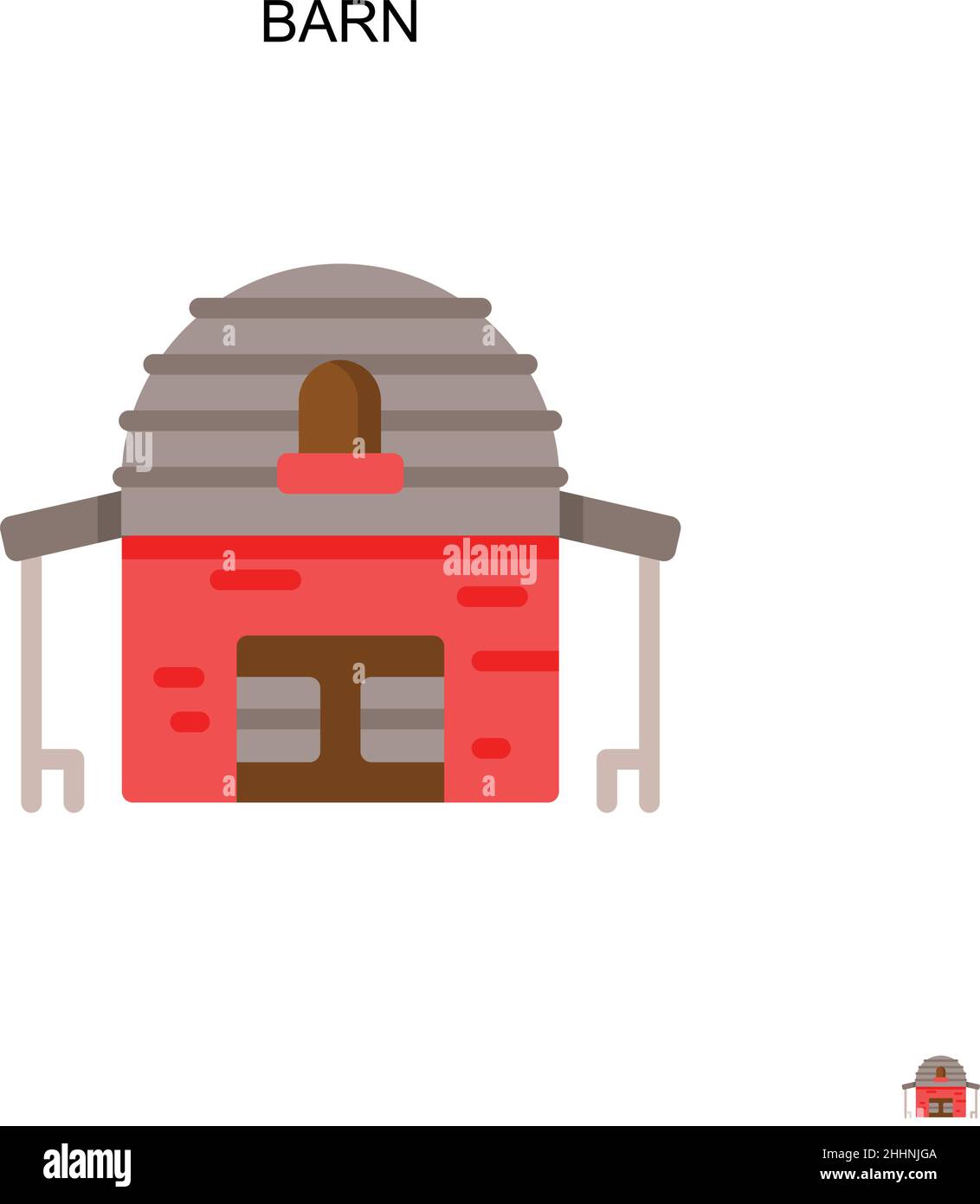 Barn Simple vector icon.Perfect color modern pictogram on editable ...