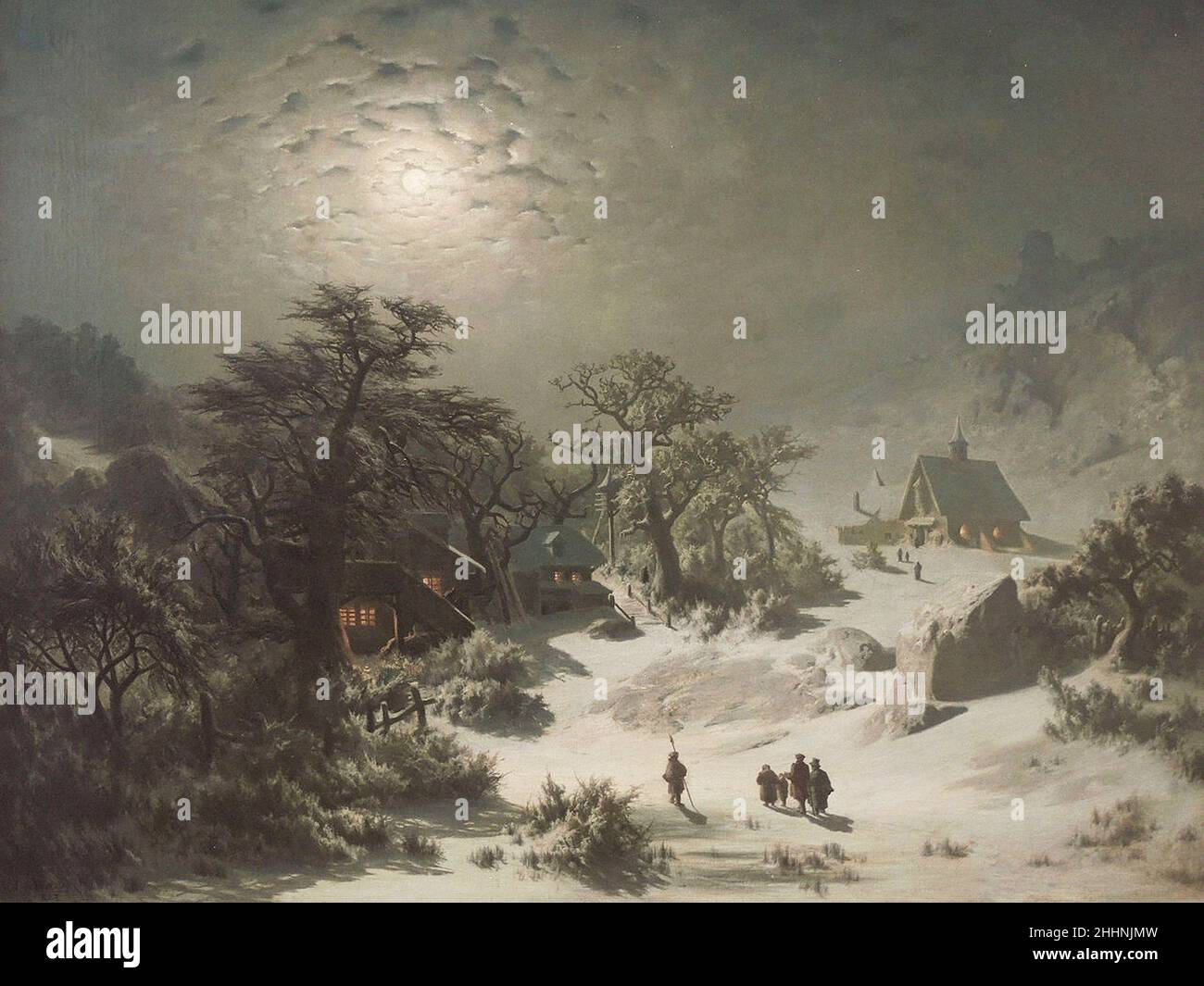 Vintage gothic landscape art Stock Photo - Alamy