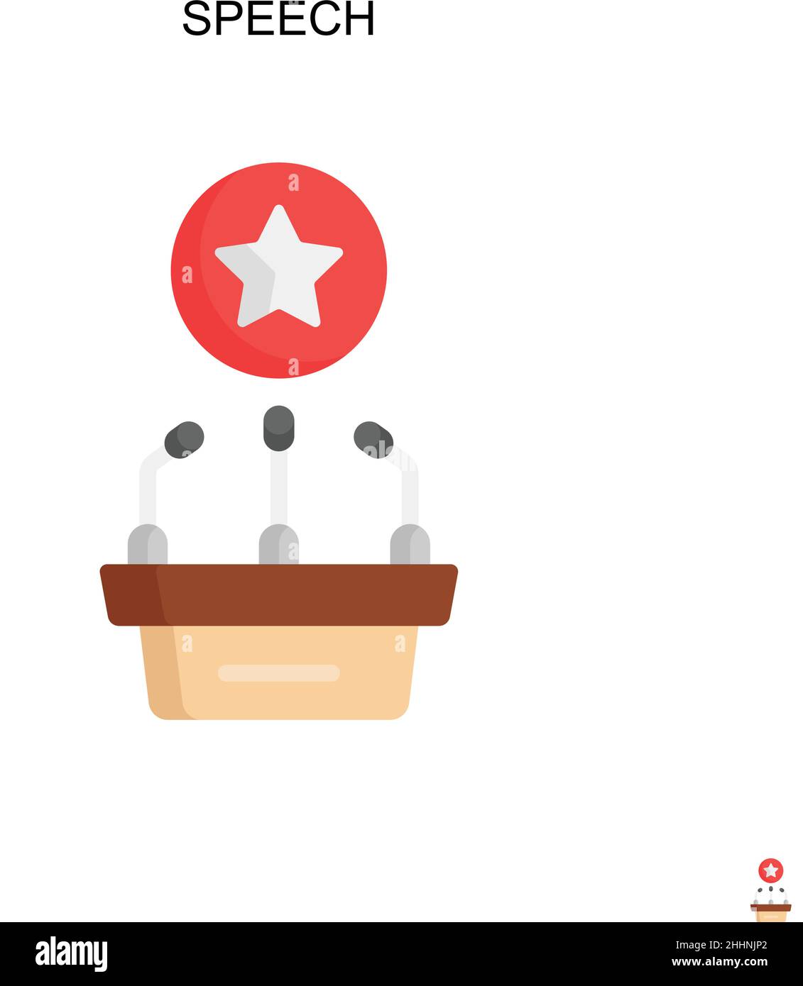 Speech Simple vector icon.Perfect color modern pictogram on editable ...