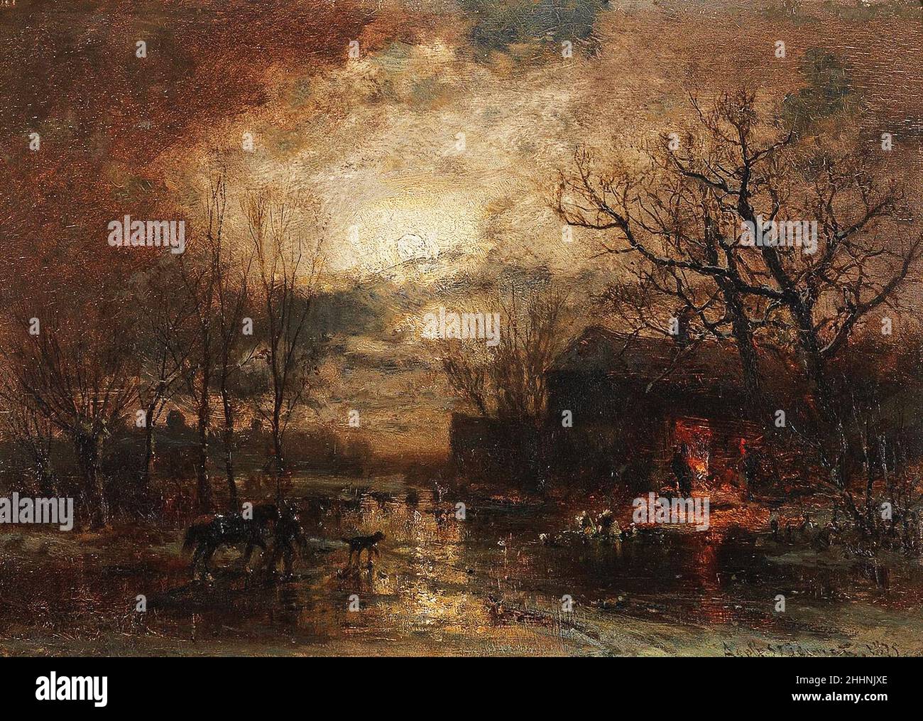 Vintage gothic landscape art Stock Photo - Alamy