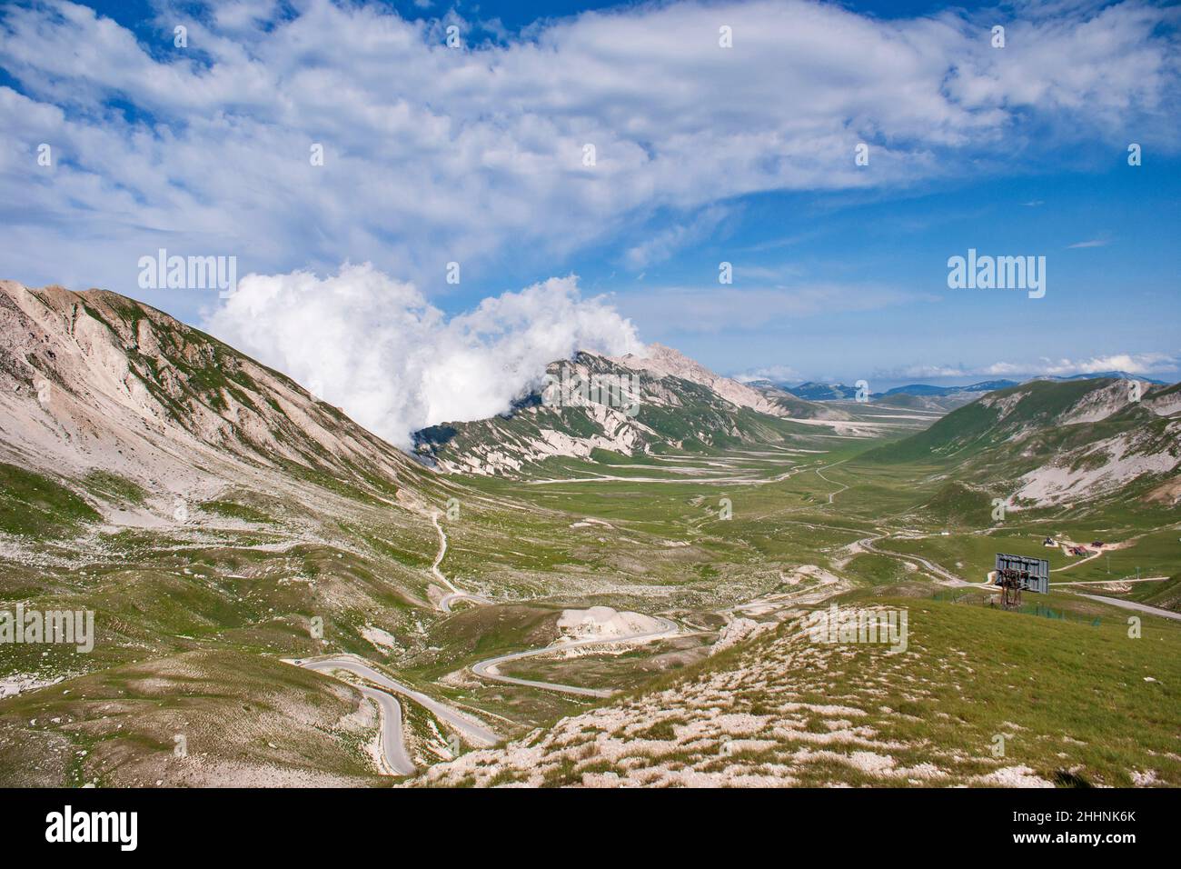 Gran Sasso National Park, View of Campo Imperatore, L’Aquila, Abruzzo ...