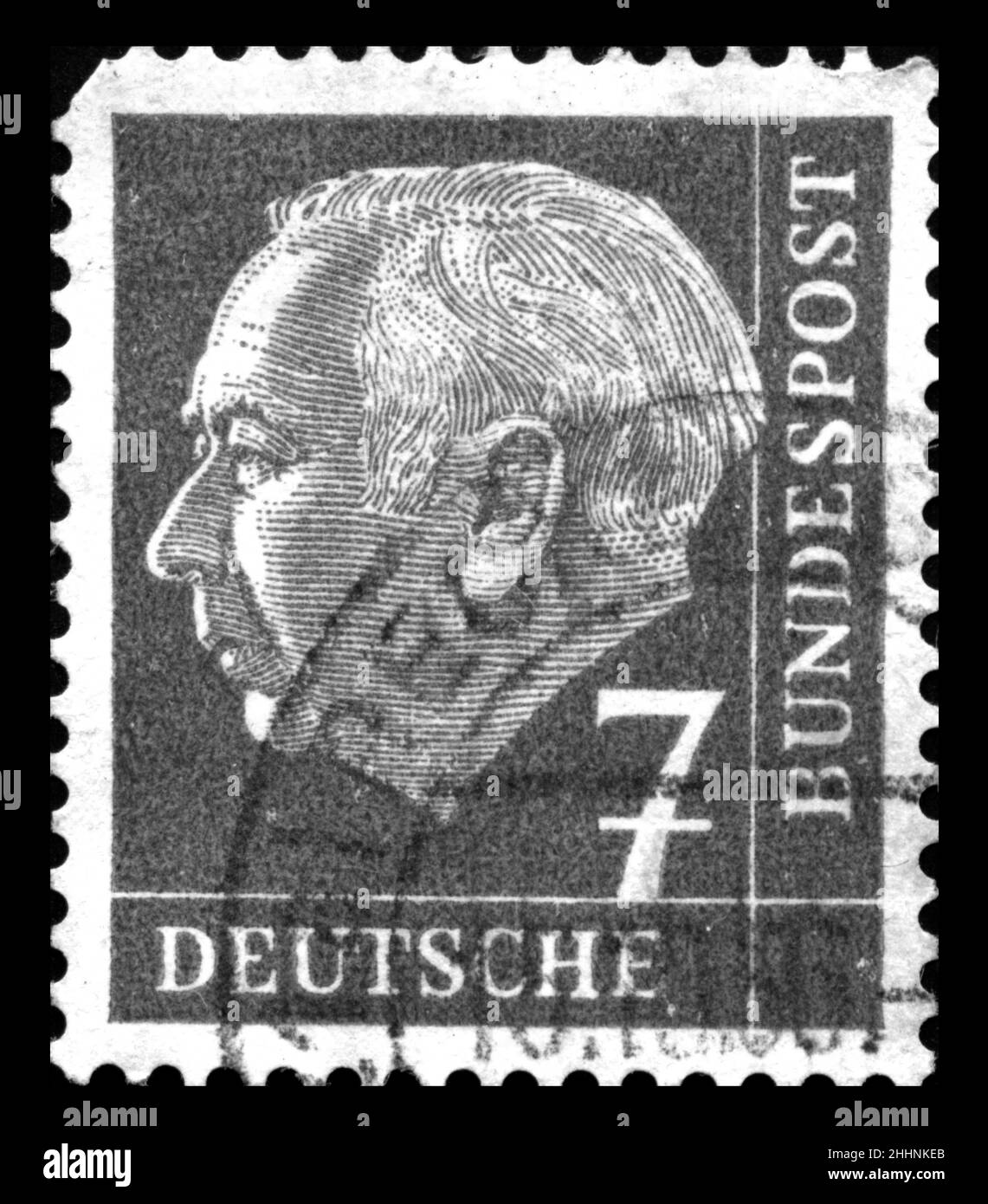 Stamp print in Germany,portrait Stock Photo - Alamy