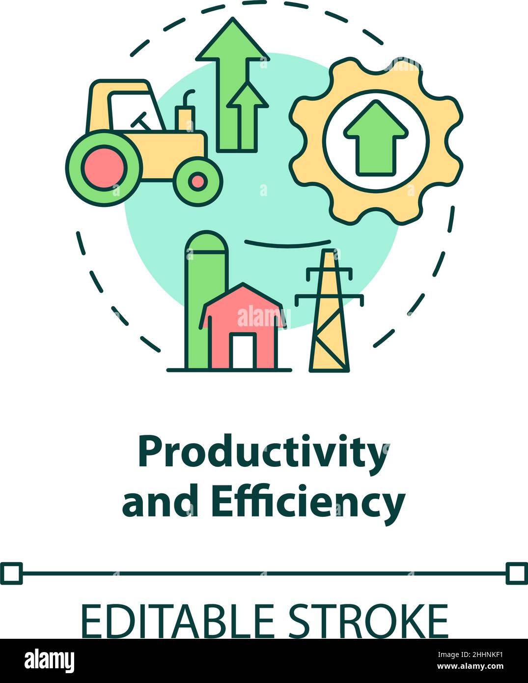 Productivity and efficiency concept icon Stock Vector Image & Art - Alamy
