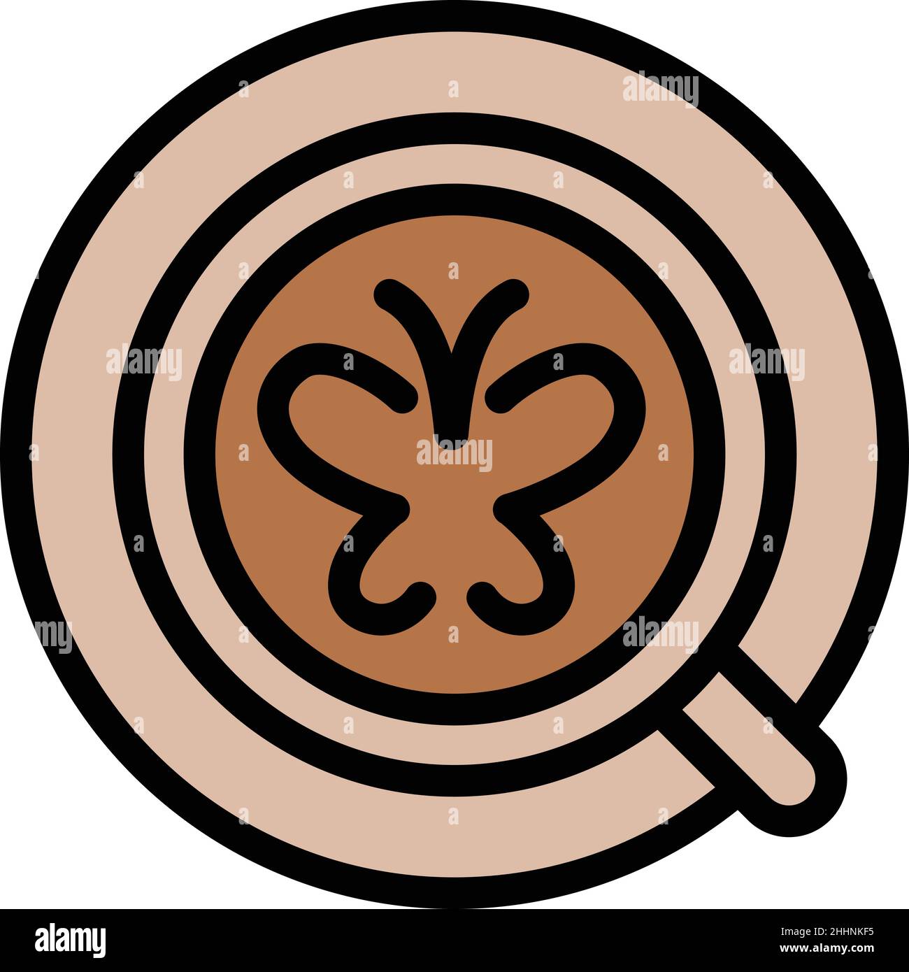 Coffee cup icon outline vector. Barista cafe. Customer machine Stock Vector Image & Art - Alamy
