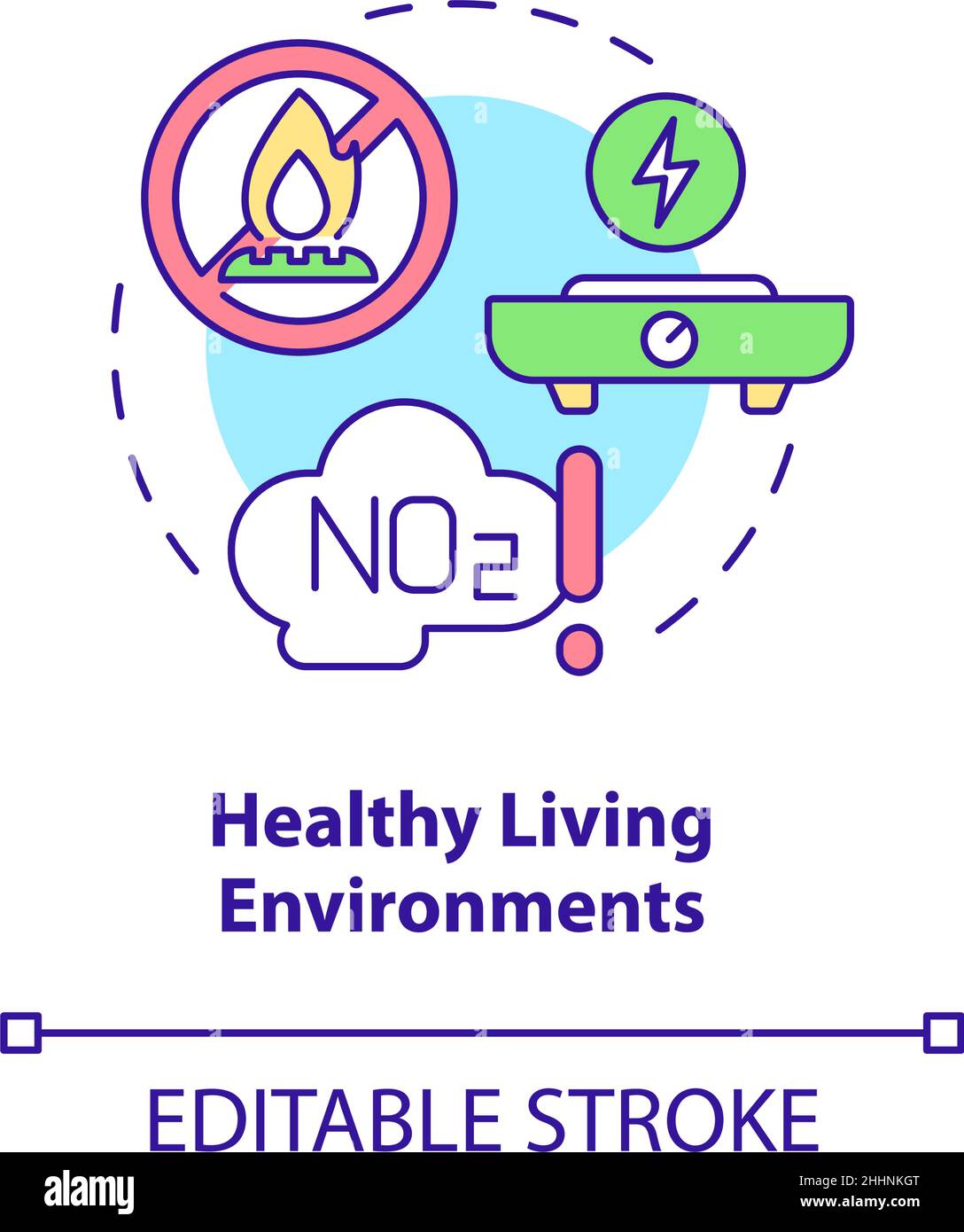 Healthy living environments concept icon Stock Vector Image & Art - Alamy