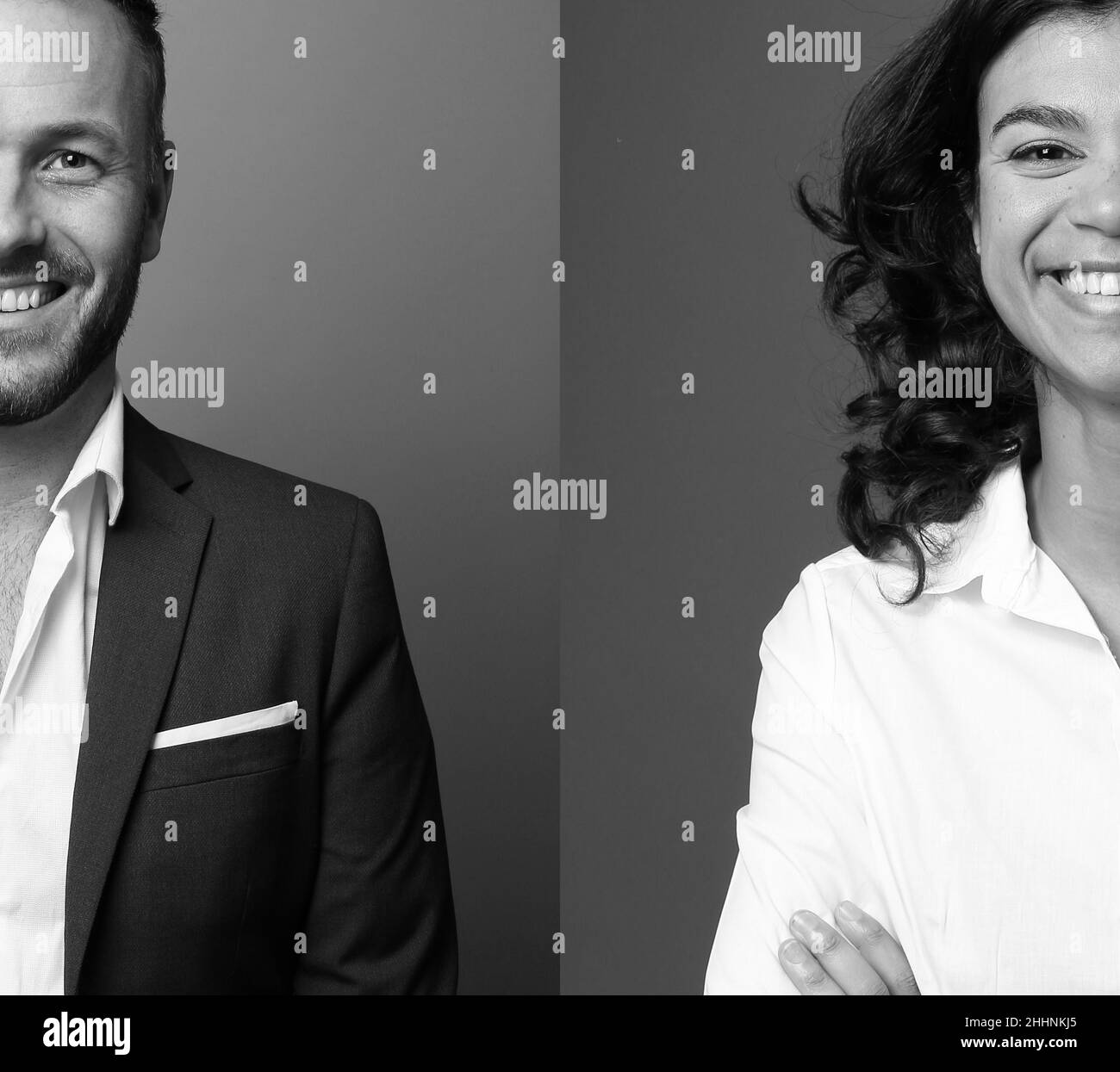 Collage asian young woman Black and White Stock Photos & Images - Alamy