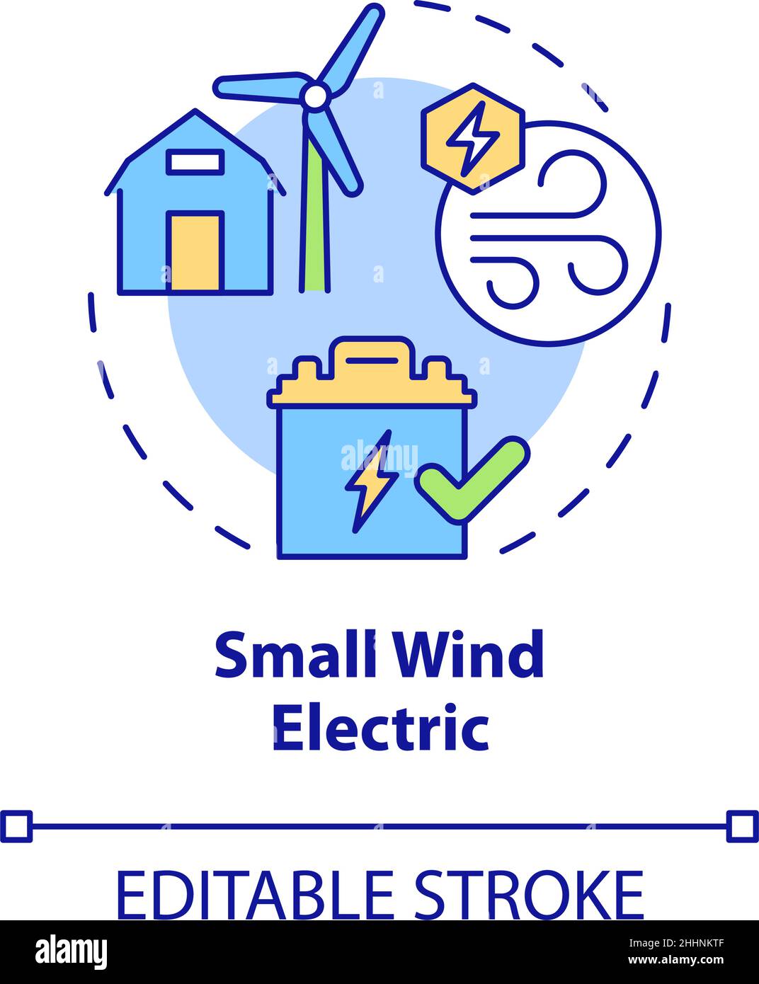 Small wind electric concept icon Stock Vector Image & Art - Alamy
