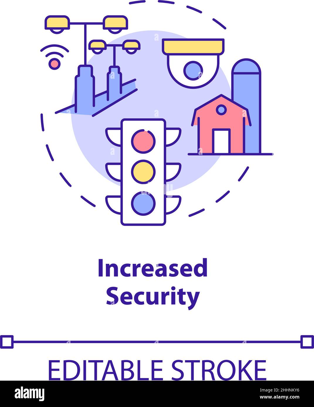 Increased security concept icon Stock Vector Image & Art - Alamy
