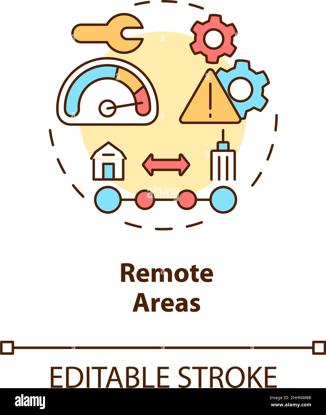 Remote areas concept icon Stock Vector Image & Art - Alamy