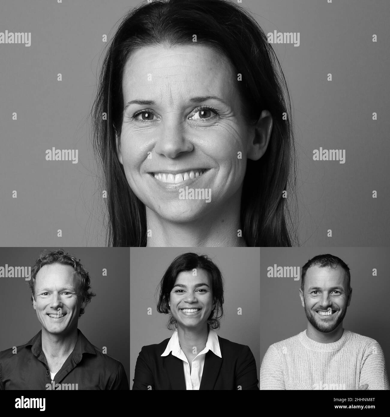 Collage asian young woman Black and White Stock Photos & Images - Alamy