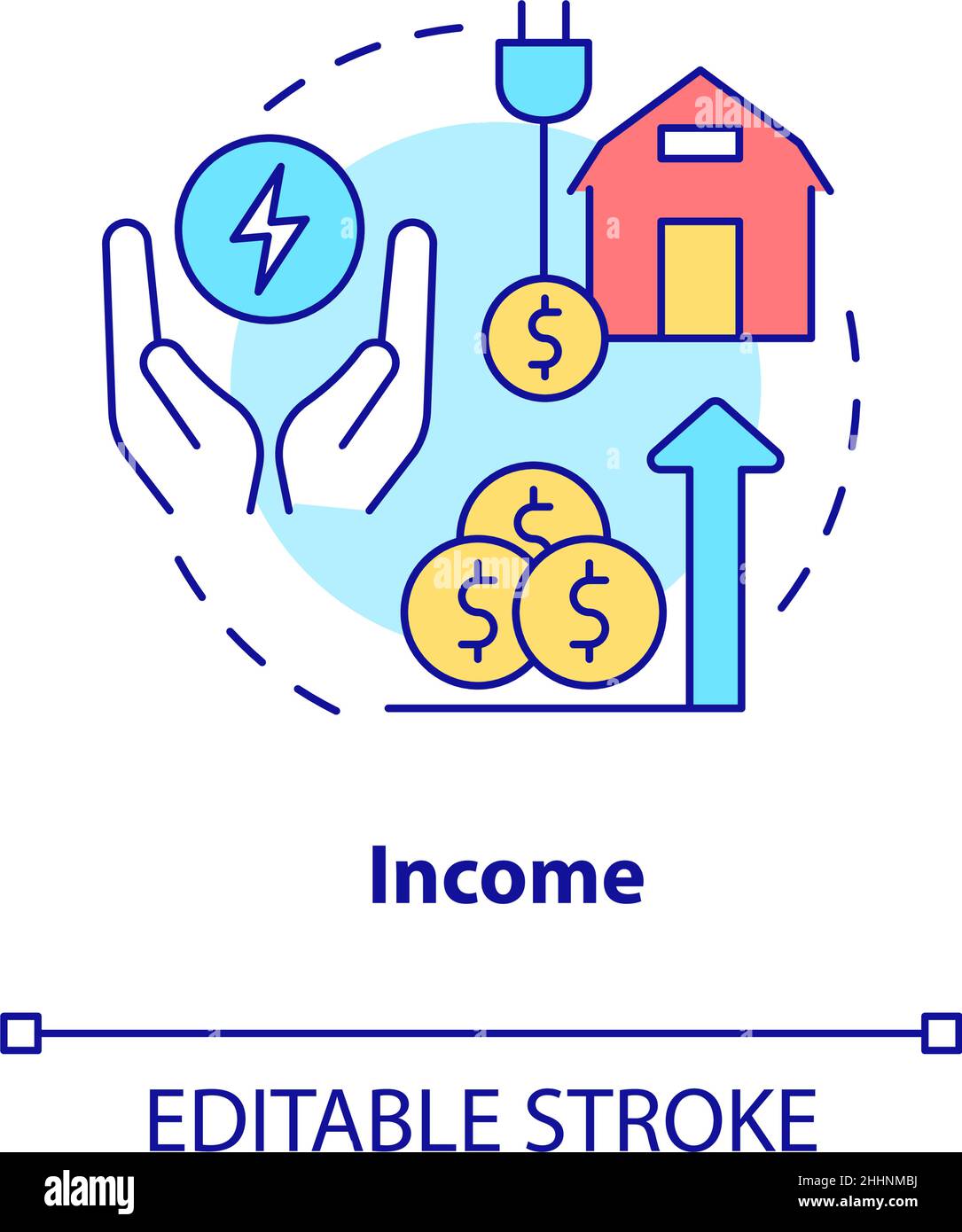 Income concept icon Stock Vector Image & Art - Alamy