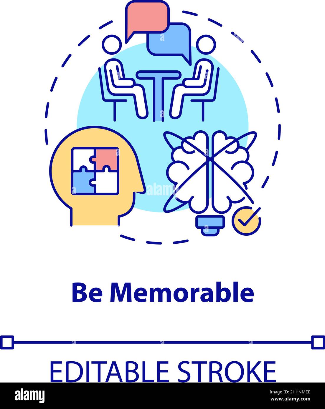 Be memorable concept icon Stock Vector Image & Art - Alamy