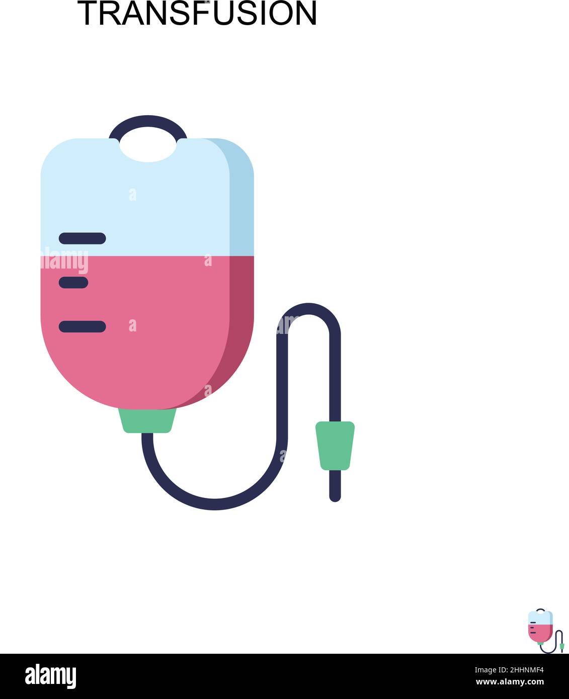 Transfusion Simple vector icon.Perfect color modern pictogram on ...