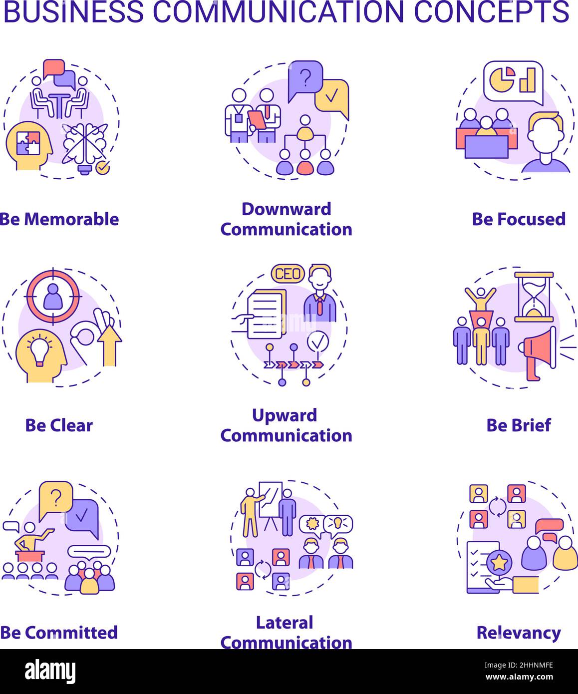 Effective communication line icons Stock Vector Images - Alamy